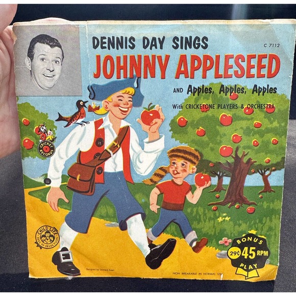 Media | 196s Cricket Records Dennis Day Sings Johnny Appleseed 45rpm ...